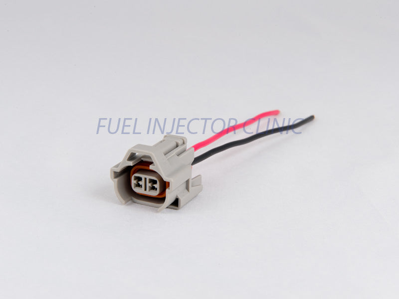 Set of 8 Denso injector connectors with pigtails – Fuel Injector Clinic